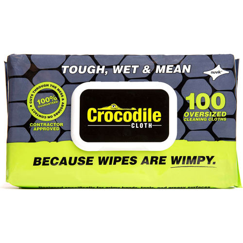 Crocodile Cloth® Professional Original Cleaning Cloth Wipes, 100 Wipes ...
