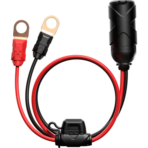 NOCO® 12V Plug Socket with Eyelet Terminals, 16 AWG, 24"L Cable