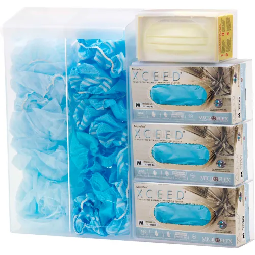 Omnimed® Bulk PPE Isolation Organizer, 25-1/2"W x 4-1/2"D x 20-5/8"H ...