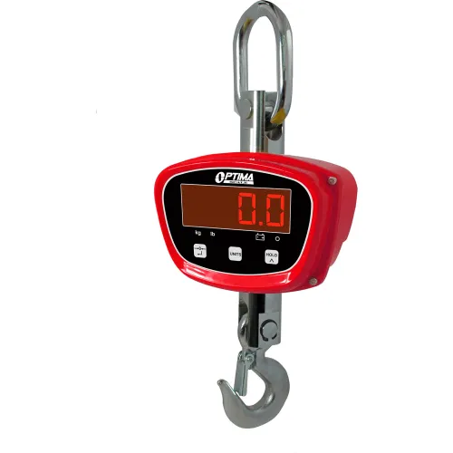 Optima LED Digital Crane Scale With Remote 2,000lb x 1lb