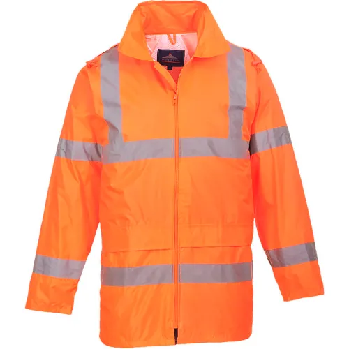 Portwest® Hi-Vis Rain Jacket, ANSI Class 3, 2XL, Orange