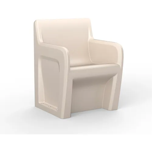 Cortech USA Sentinel Arm Chair Floor Mount, Stone Gray w/Door