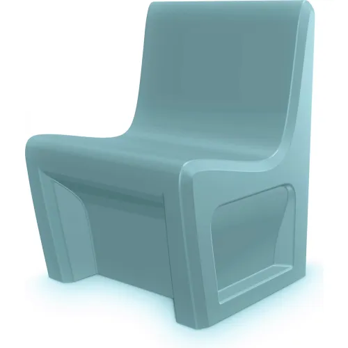 Cortech USA Sentinel Chair, Rectangular, 24"W x 24"L, Blue/Gray/Access Door