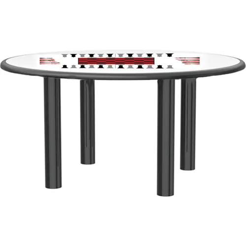Cortech® USA Endurance™ 48" Round Dura-Edge Steel Leg Laminate Table ...
