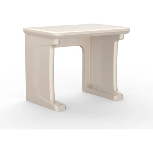 Cortech USA Endurance All Plastic Floor Mounted Desk, 36" x 24", Stone Gray