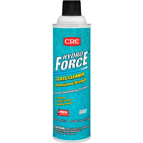 CRC HydroForce® Professional Glass Cleaner, 18 oz. Aerosol Can - 125 ...