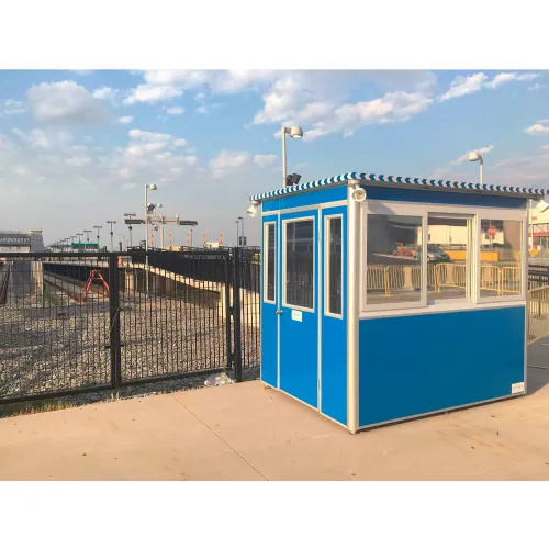 Guardian Booth; 6'x6' Guard Booth, Blue - Deluxe Model, Pre-Assembled