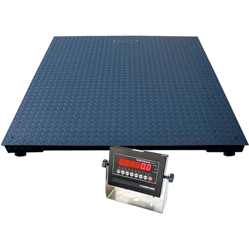 Optima OP-916 Heavy Duty Floor Scale with LED Indicator, 4' x 6', 5,000 ...
