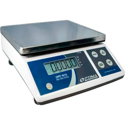 Optima OPF-N Precision Balance, 15 kg x 0.5g, 11" x 8-1/2" Platform