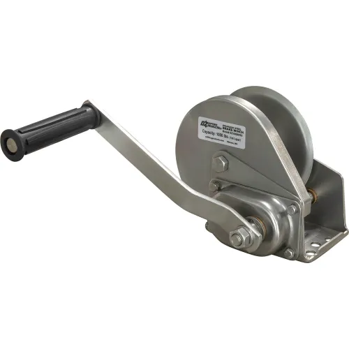 OZ Lifting Products Stainless Steel Brake Winch w/ Left Handed Handle ...