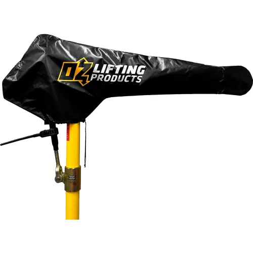 OZ Lifting Products Protective Davit Crane Cover, Polyester, Black