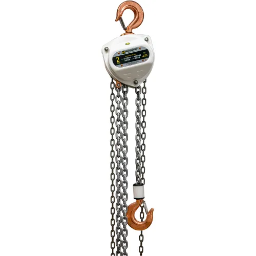 OZ Lifting Products Spark Resistant Manual Chain Hoist, 2 Ton Capacity ...