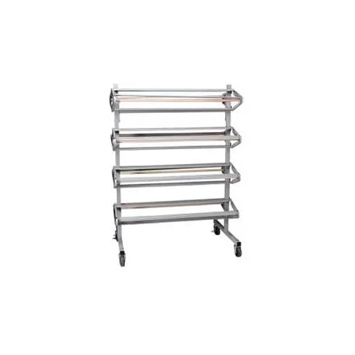 Pacon® Horizontal Mobile Paper Rack, Holds 8 Rolls, Gray