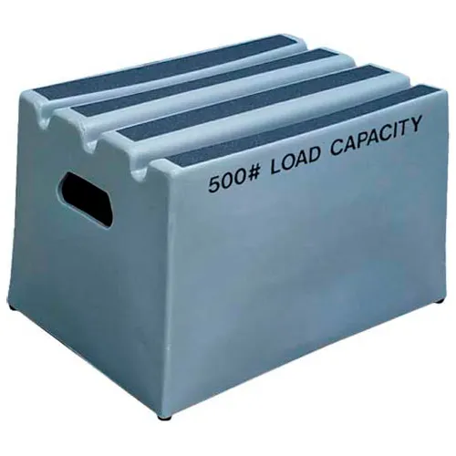 1 Step Plastic Step Stand - Gray 19-1/2"W x 14"D x 12"H - ST-1 GY