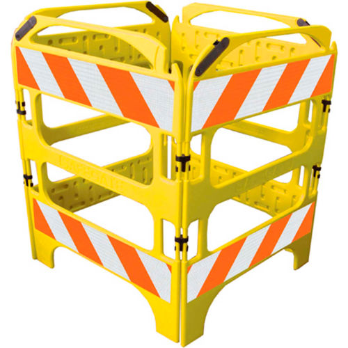 Plasticade CSP-SG-4KIT-EG-Y All Plastic Manhole Guard, Nonconductive ...