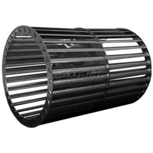 Double Inlet Blower Wheel, 5-3/4" Dia., CW, 3450 RPM, 1/2" Bore, 7-5/8 ...