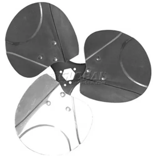 Three Wing Free Air Fan Blade, Alum. Blade, CCW, 10" Dia., 10° Pitch