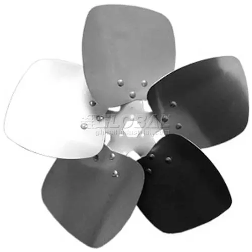 Five Wing Condenser Fan Blade, Interchangeable Hub, Aluminum, CW, 20 ...