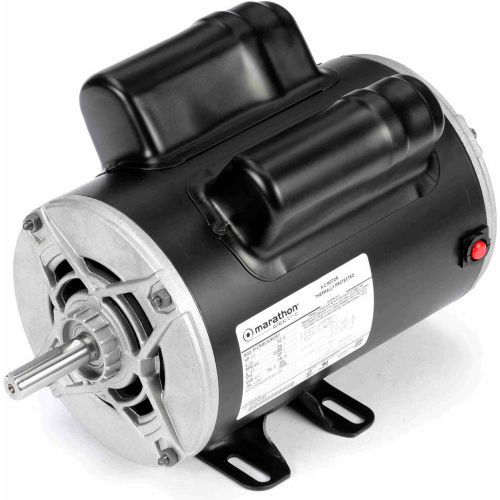 Marathon Air Compressor Motor, 3 HP, 3450 RPM, 230V, ODP