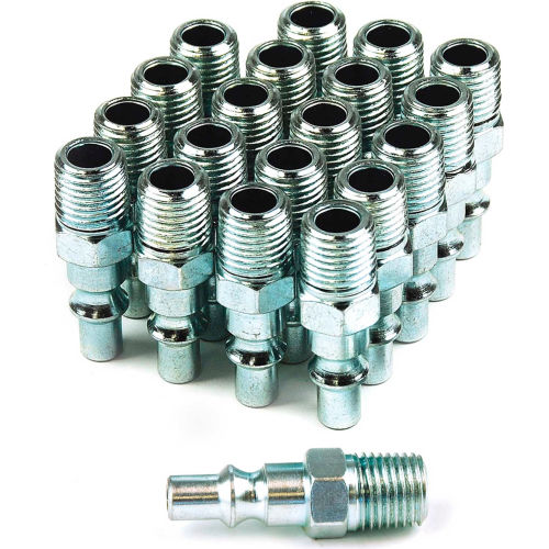 Primefit 6-Ball ARO Brass Coupler 1/4" x 1/4" Male NPT - Pack of 10