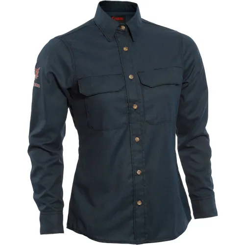 DRIFIRE® Women's Tecgen Flame Resistant Work Shirt, M Tall, Navy
