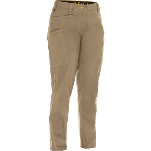 Bisley® Women's Stretch Ripstop Vented X-Airflow™ Work Pants, 4S, Tan