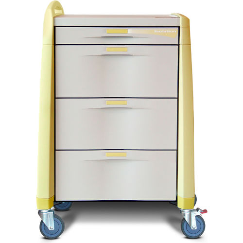 Capsa Healthcare Avalo® Isolation Cart, Yellow, Standard Height