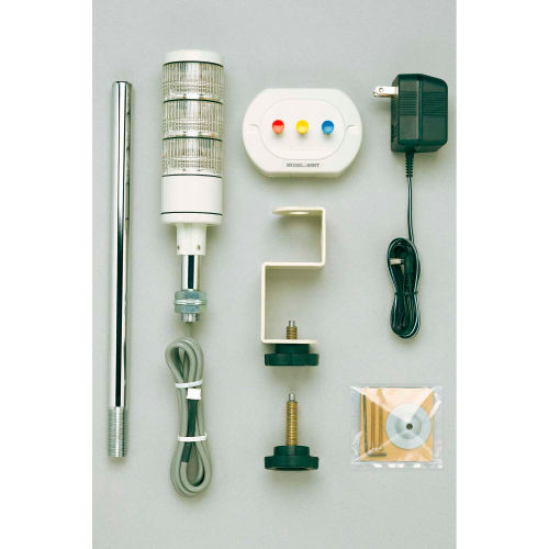 Patlite 3-In-One Manual Control Signal Tower Kit, Red Amber/Green Light ...