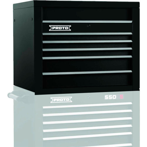 Proto J553427-5BK 550S Series 34"W X 25"D X 27"H 5 Drawer Black Top Chest