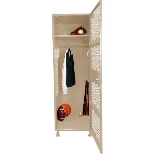 Global Industrial 1 Door Security Gear Locker with Legs, 24"W x 24"D x ...