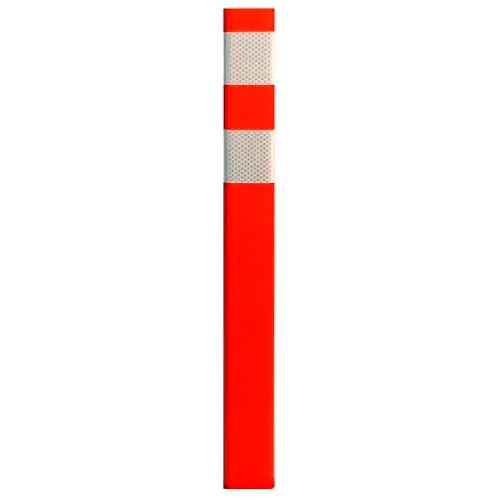 Pexco FG300 36" Traffic Channelizer Post, Polyurethane, Orange