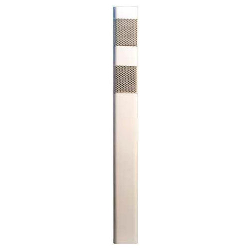 Pexco FG300 36" Traffic Channelizer Post, Polyurethane, White
