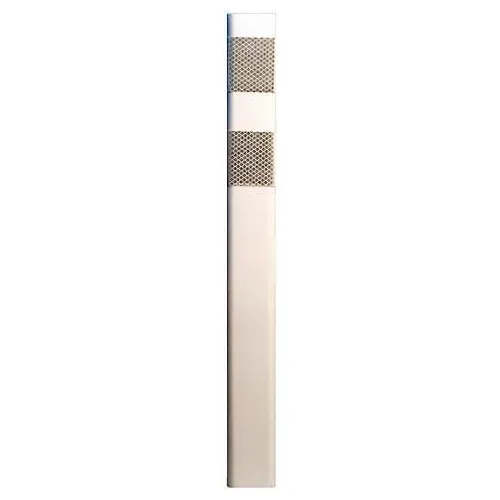 Pexco FG300 36" Traffic Channelizer Post, Polyurethane, White