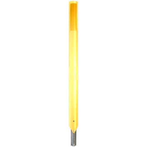 FG500 66" Delineator Post w/ Steel U-Channel Anchor, Ground Mount, Yellow