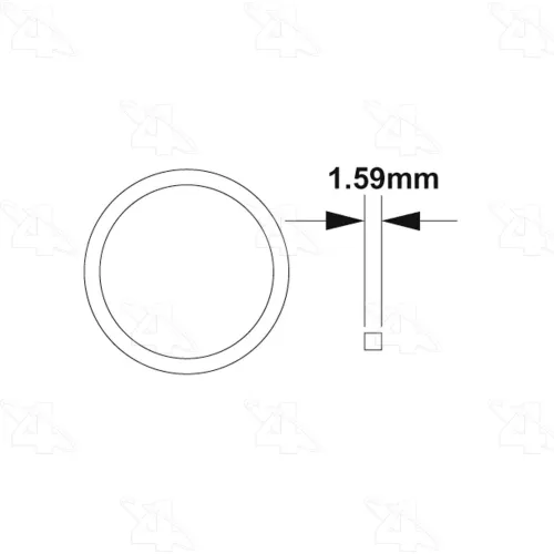 Teflon Seal Rotolock Fitting O-Ring - Four Seasons 24117