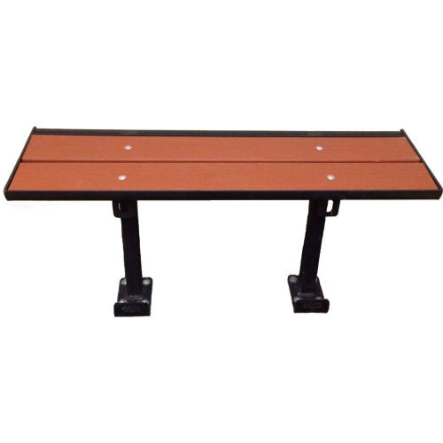 Prisoner Bench 5-ft.Composite Lumber Seating with Steel Frame, Without ...