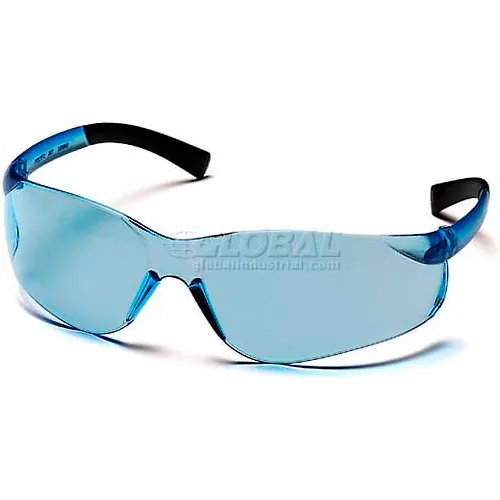 Ztek® Safety Glasses Infinity Blue Lens , Infinity Blue Frame - Pkg Qty 12