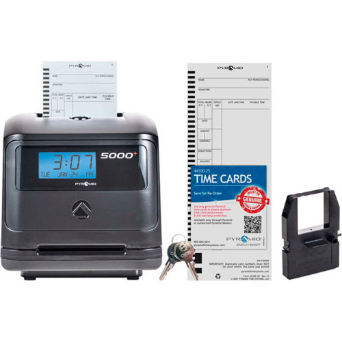Pyramid 5000 Auto Totaling Time Clock