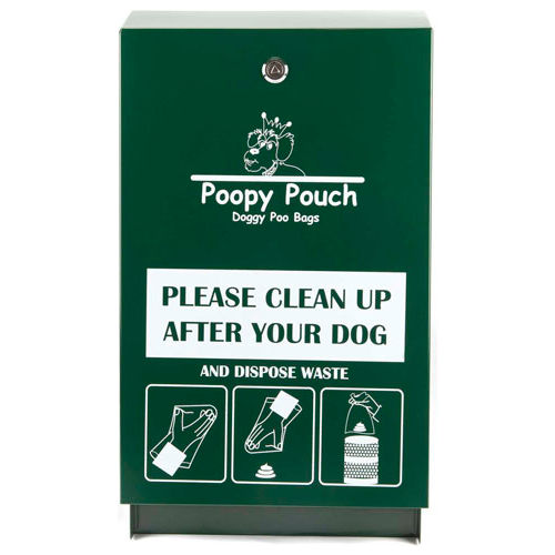Poopy Pouch Steel Pet Waste Bag Dispenser for Header Bags, Regal
