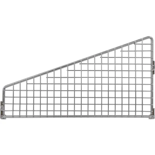 Quantum® Square Partition Wall Divider, 16"W x 6"H, Chrome