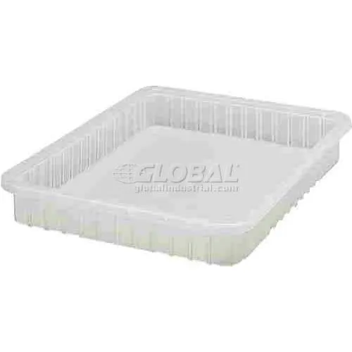 Global Industrial™ Plastic Clear-View Dividable Grid Container, 22-1/2 ...