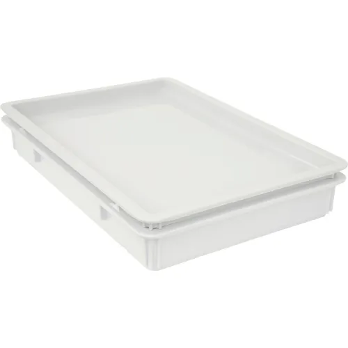 Quantum® All Purpose Utility Tub, Stackable, 26"L x 18"W x 3"H, White ...