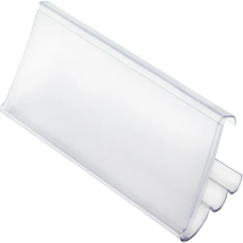 Quantum® 30°, 60° or 90° Angled Label Holder, 3"L, Clear
