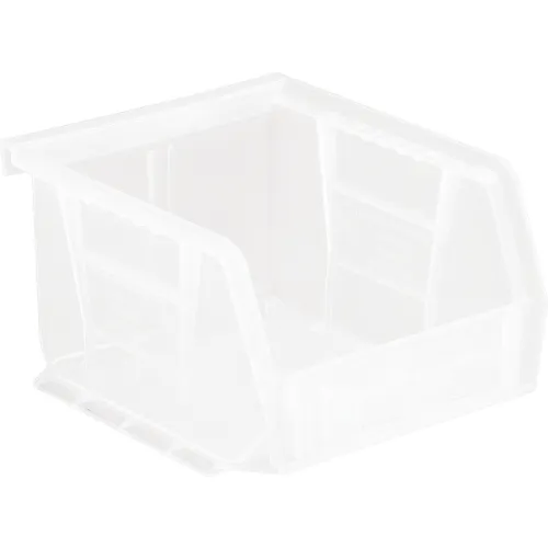 Quantum® Ultra Stack & Hang Bin, 5-3/8"W x 4-1/8"D x 3"H, Crystal Clear ...