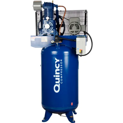 Quincy QP™ Max Two Stage Air Compressor, Vertical, 5 HP, 80 G Capacity ...
