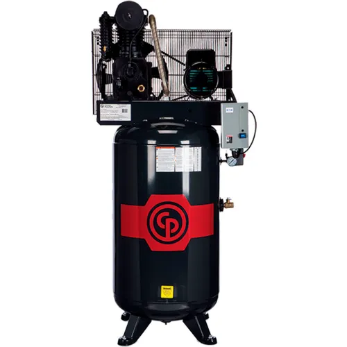 Chicago Pneumatic Iron Two Stage Electric Air Compressor 7.5 HP 80 Gal Cap. 1 Phase 230V