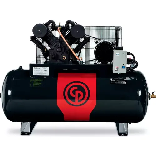 Chicago Pneumatic Two Stage Electric Air Compressor, 7.5 HP, 80 Gal ...