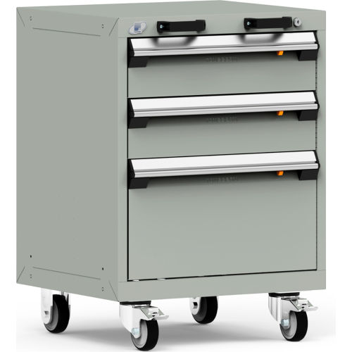 Rousseau Metal 3 Drawer Heavy-Duty Mobile Modular Drawer Cabinet - 24 ...