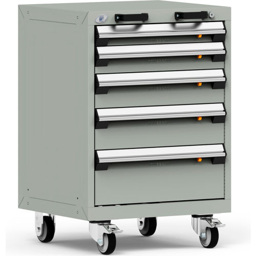 Rousseau Metal® R5BCD-3053KD-071 Heavy Duty Modular Mobile Cabinet, 5 ...