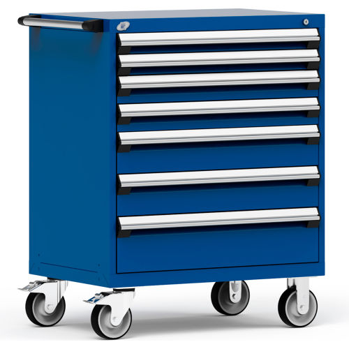 Rousseau Metal 7 Drawer Heavy-Duty Mobile Modular Drawer Cabinet - 36 ...